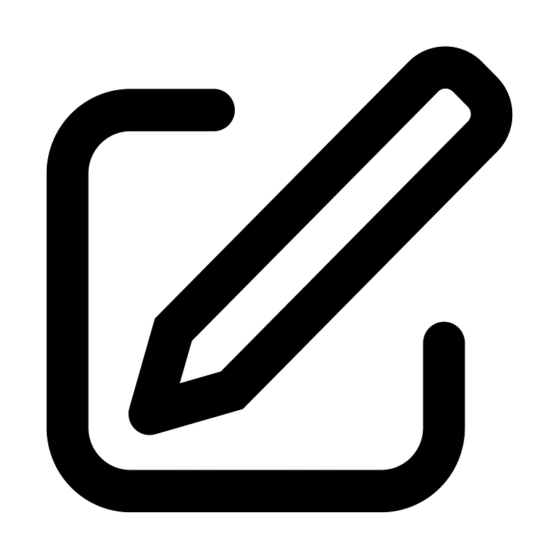 Write icon. Free download transparent .PNG | Creazilla