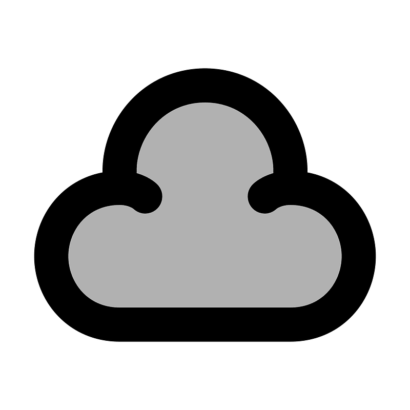 Cloud icon. Free download transparent .PNG | Creazilla