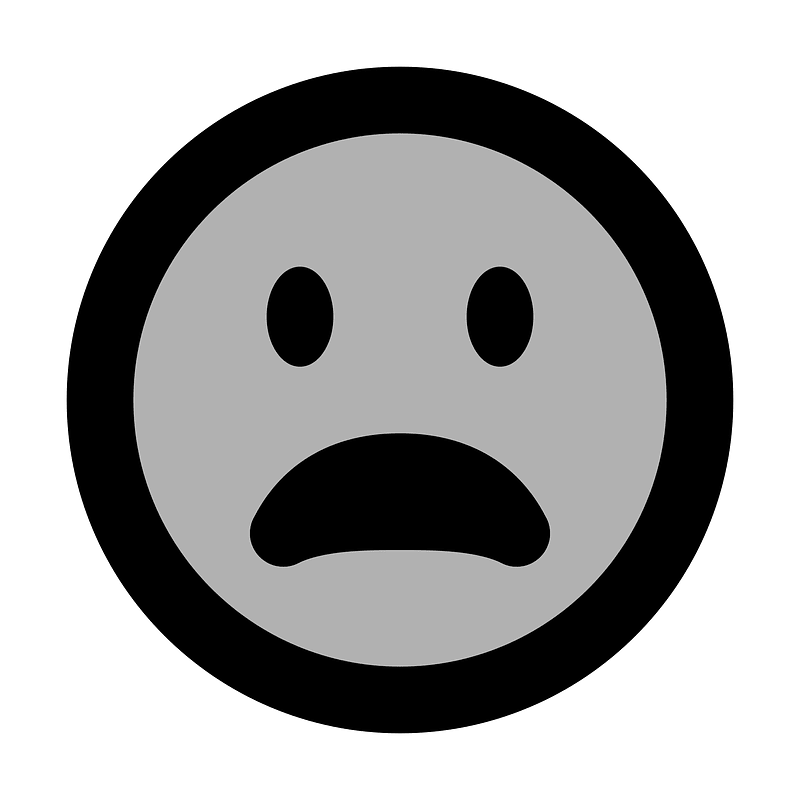 Emoji-frown-open icon. Free download transparent .PNG | Creazilla