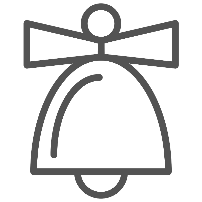 Xmas bell icon. Free download transparent .PNG | Creazilla