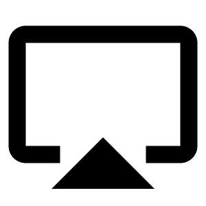 Apple-airplay icon. Free download transparent .PNG | Creazilla