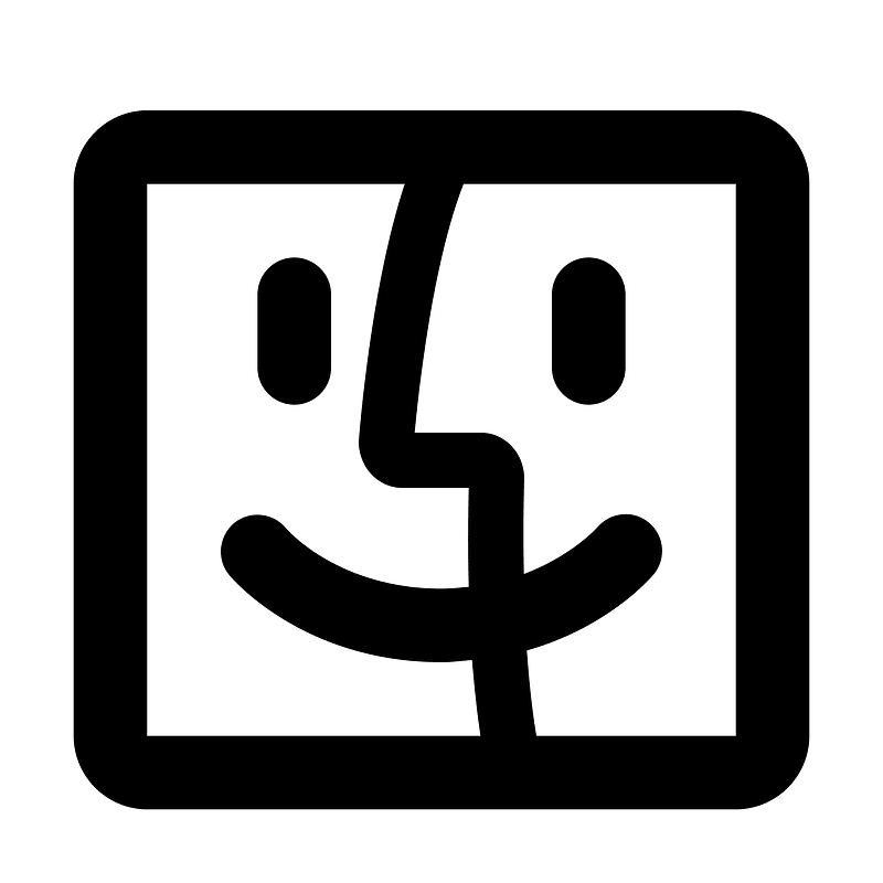 Apple-finder icon. Free download transparent .PNG | Creazilla