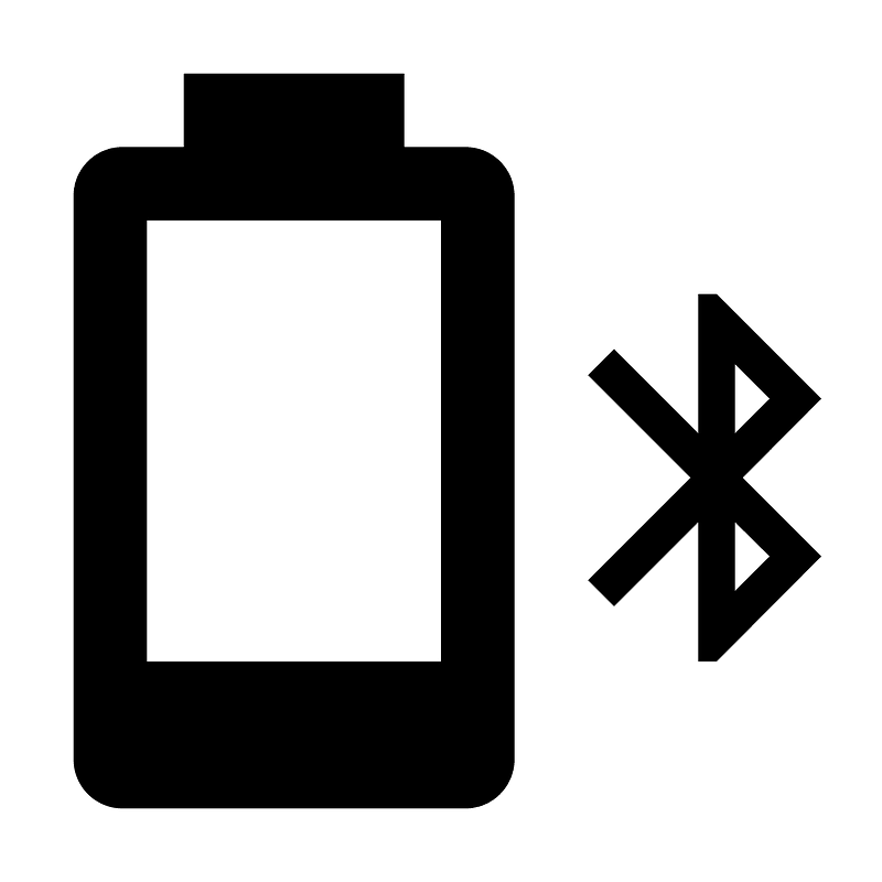 Battery-10-bluetooth icon. Free download transparent .PNG | Creazilla