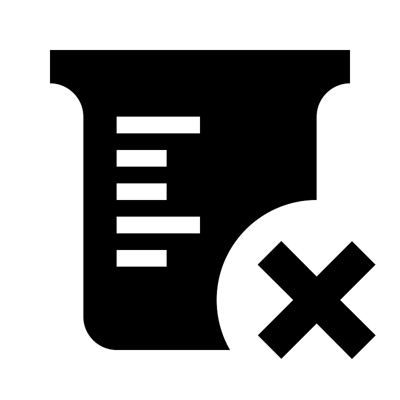 Beaker-remove icon. Free download transparent .PNG | Creazilla