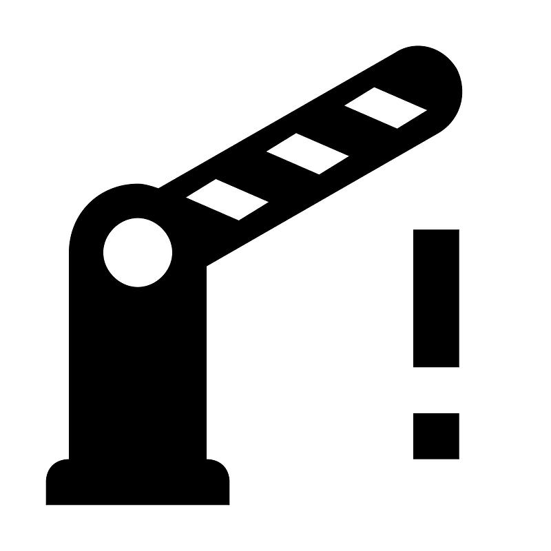 Boom-gate-alert - Free vector icons on creazilla.com