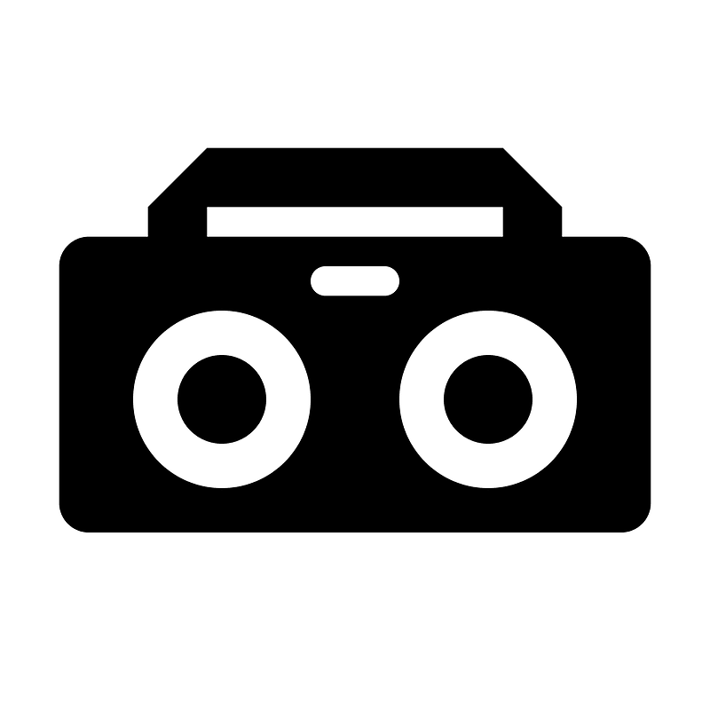 Boombox icon. Free download transparent .PNG | Creazilla