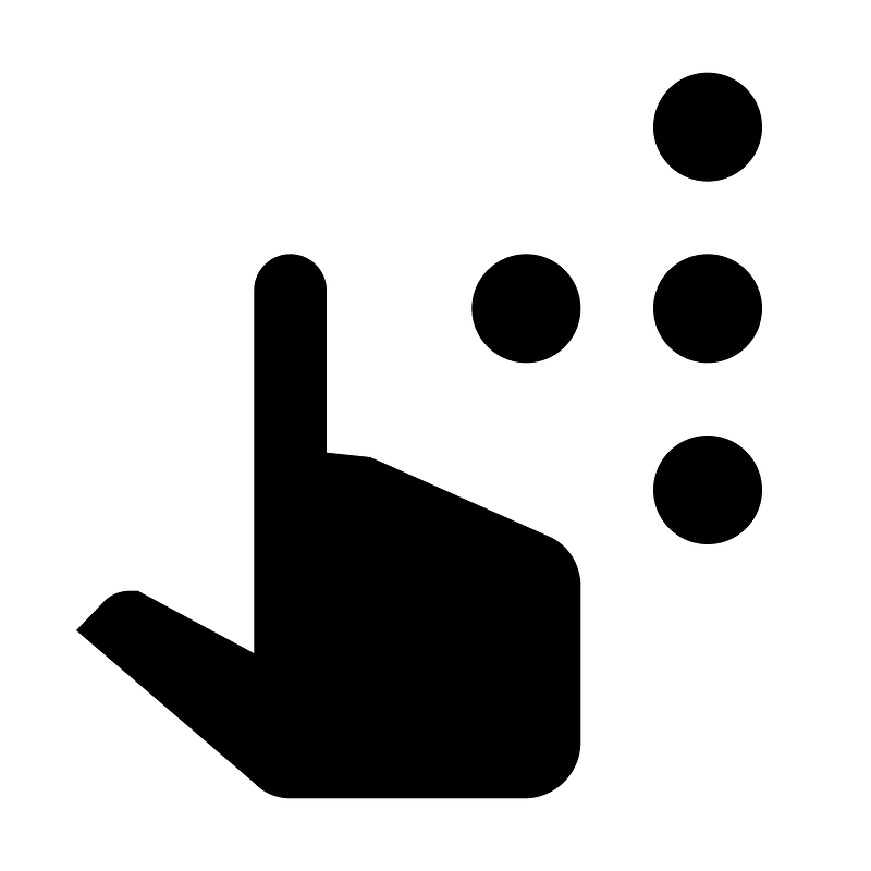 Braille icon. Free download transparent .PNG | Creazilla