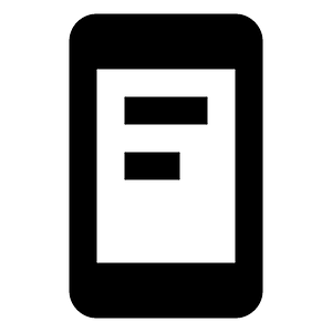 Cellphone-text icon. Free download transparent .PNG | Creazilla