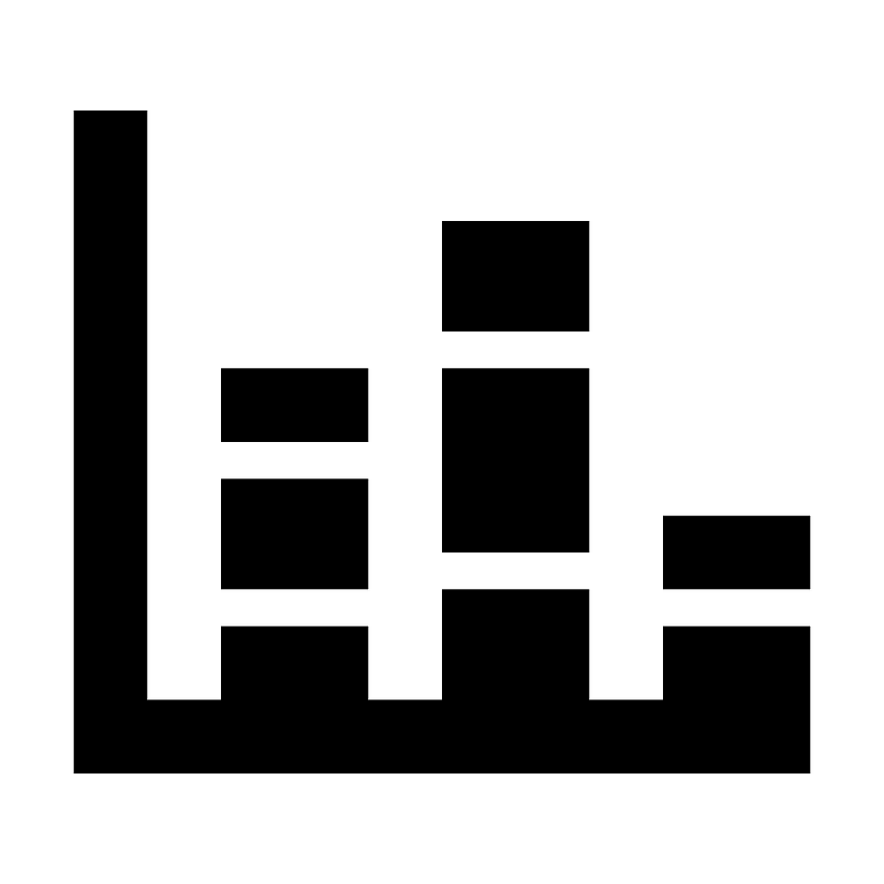 Chart-bar-stacked icon. Free download transparent .PNG | Creazilla