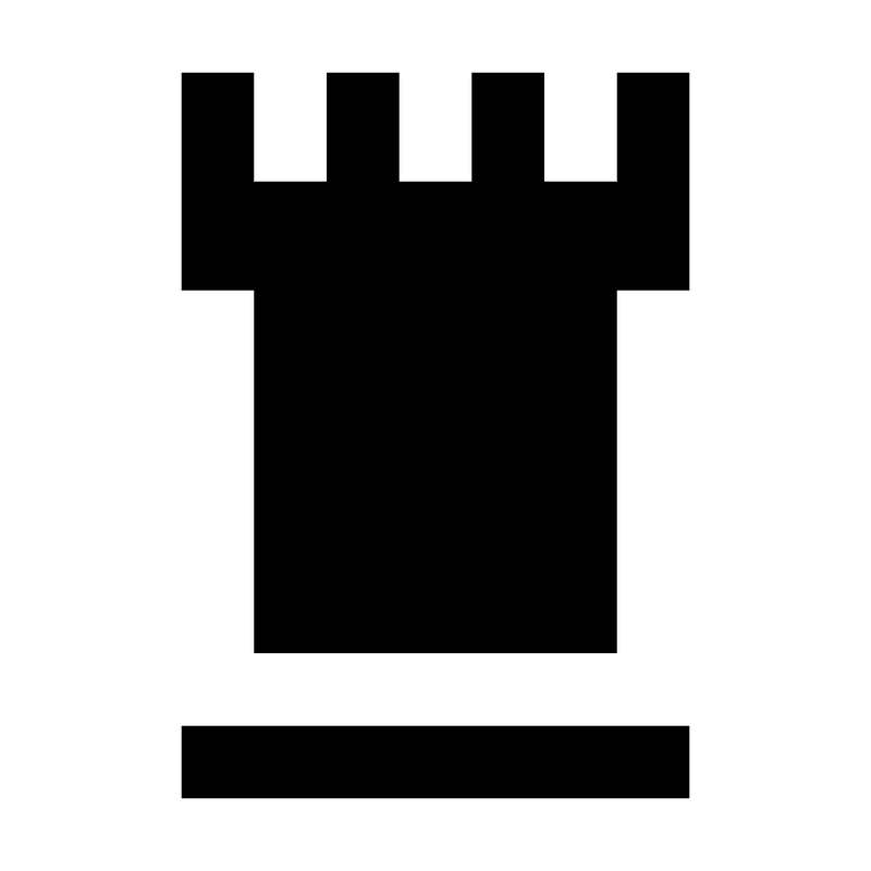 Chess-rook icon. Free download transparent .PNG | Creazilla