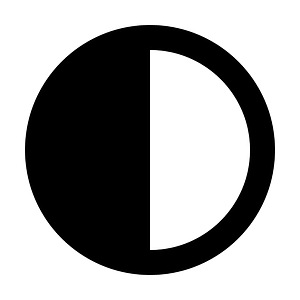 Circle-half icon. Free download transparent .PNG | Creazilla