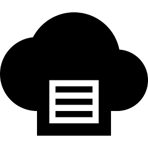 Cloud-print - Free vector icons on creazilla.com