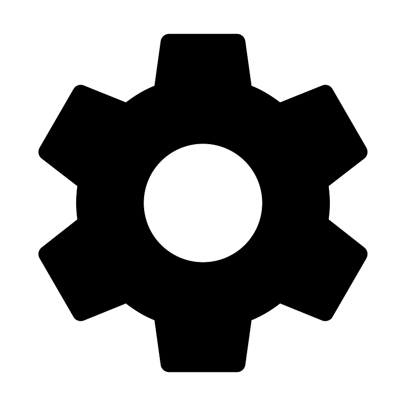 Cog icon. Free download transparent .PNG | Creazilla