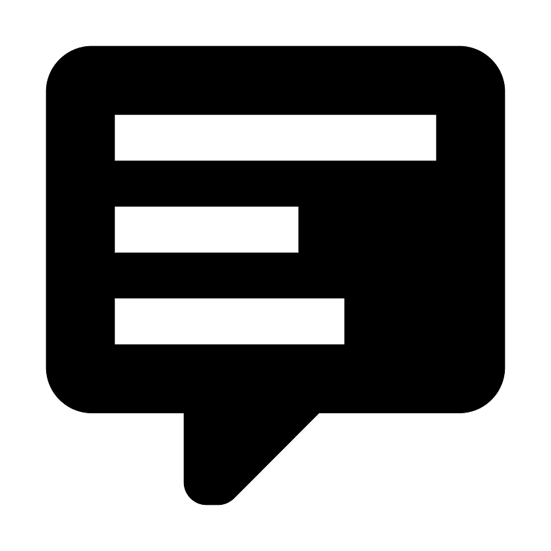 Comment-text icon. Free download transparent .PNG | Creazilla