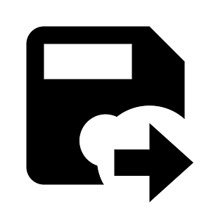 Content-save-move icon. Free download transparent .PNG | Creazilla