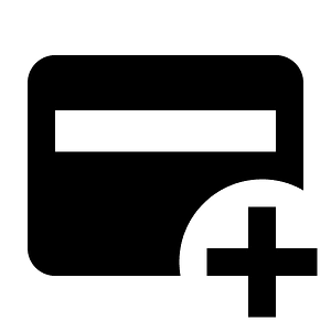 Credit-card-plus icon. Free download transparent .PNG | Creazilla