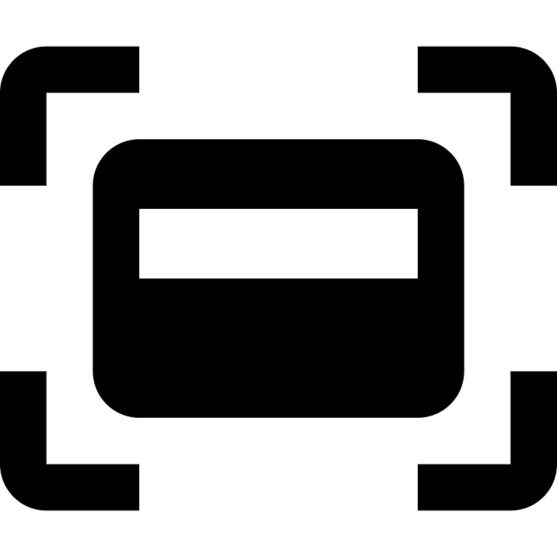 Credit-card-scan icon. Free download transparent .PNG | Creazilla