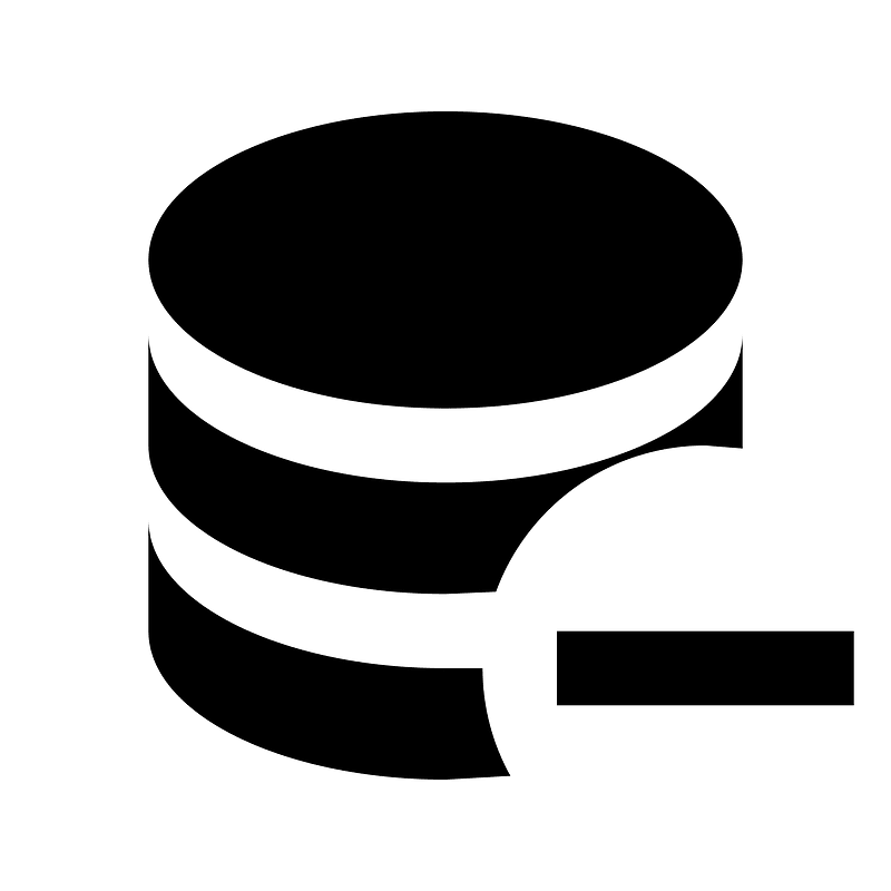 Database-minus icon. Free download transparent .PNG | Creazilla