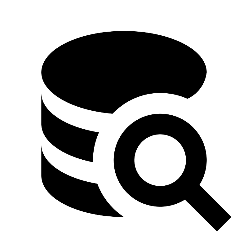 Database-search icon. Free download transparent .PNG | Creazilla