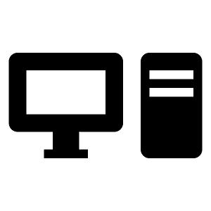 Desktop-tower-monitor icon. Free download transparent .PNG | Creazilla