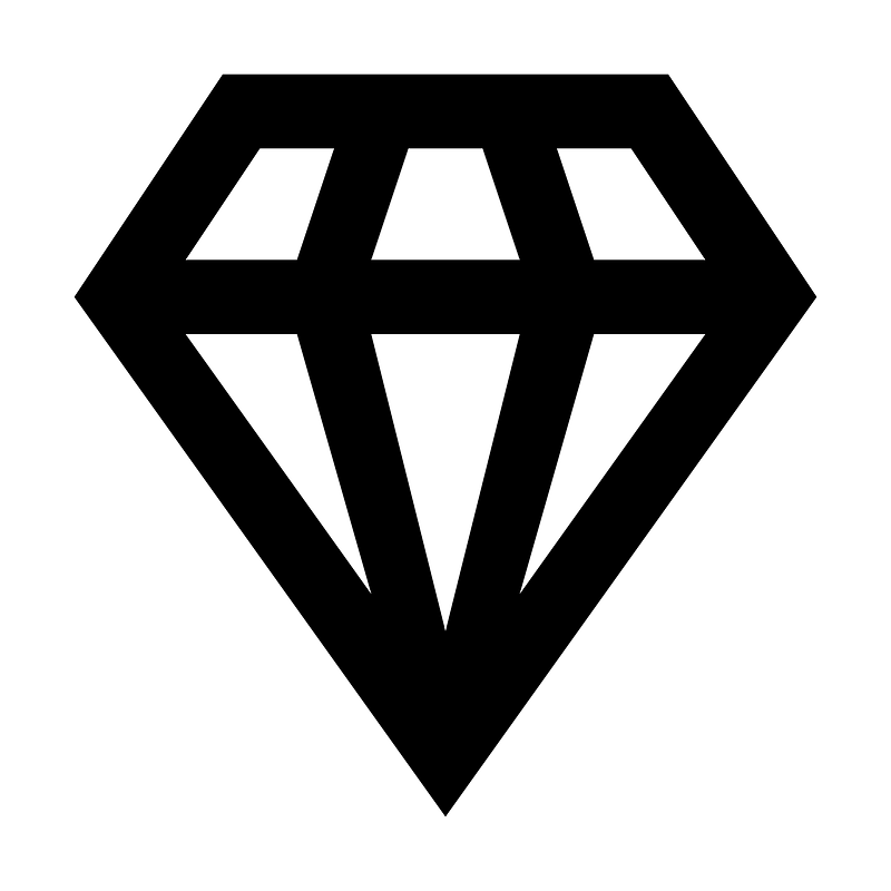 Diamond-stone icon. Free download transparent .PNG | Creazilla