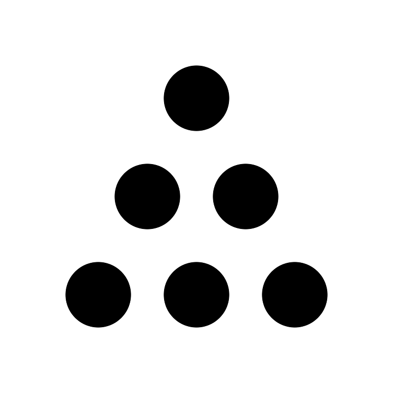 Dots Triangle Free Vector Icons On