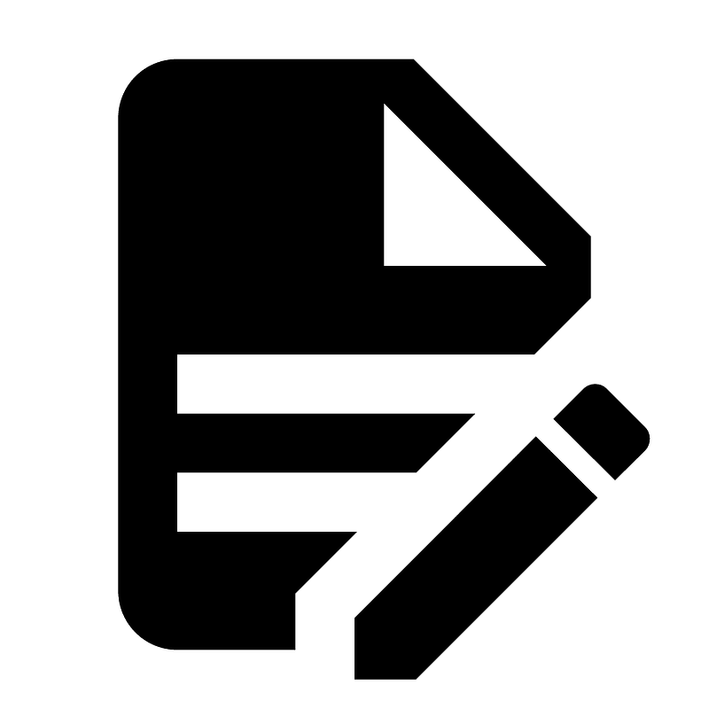 File-document-edit icon. Free download transparent .PNG | Creazilla