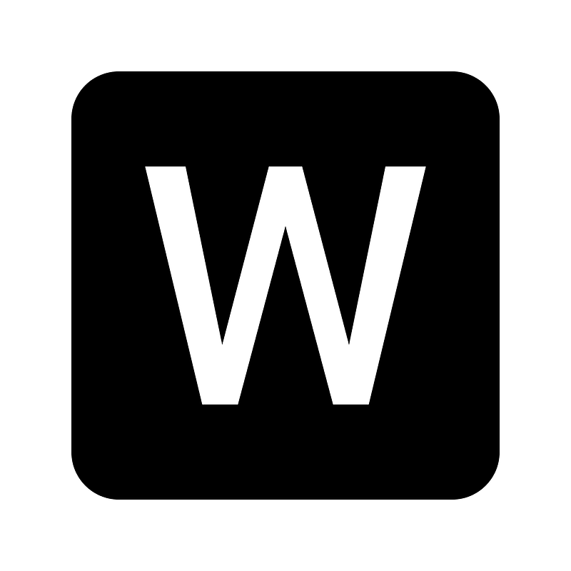 File-word-box icon. Free download transparent .PNG | Creazilla