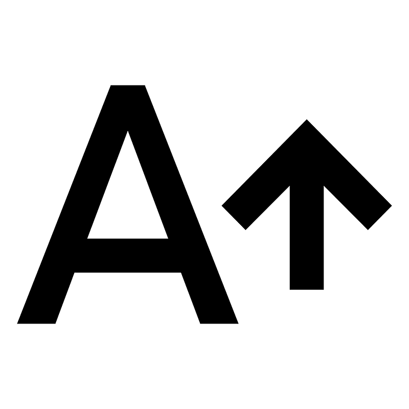 Format-font-size-increase icon. Free download transparent .PNG | Creazilla