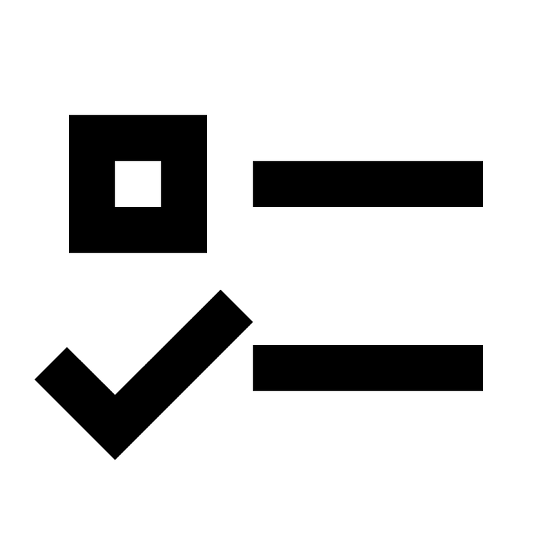 Format-list-checks icon. Free download transparent .PNG | Creazilla