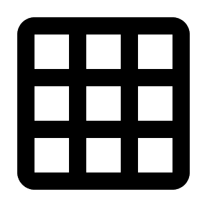 Grid icon. Free download transparent .PNG | Creazilla