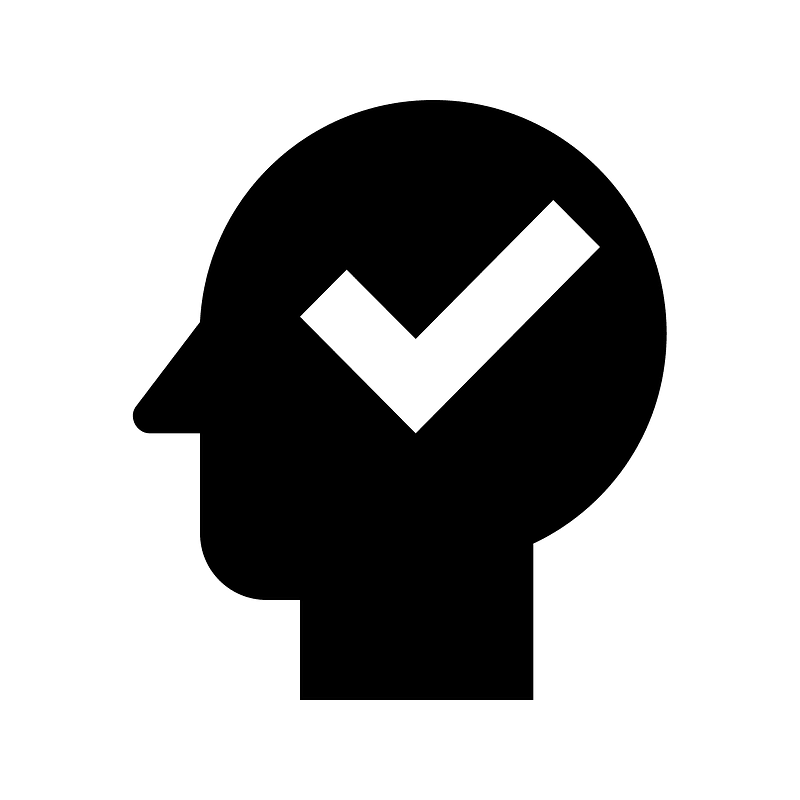 Head-check icon. Free download transparent .PNG | Creazilla