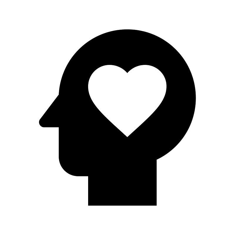 Head-heart - Free vector icons on creazilla.com