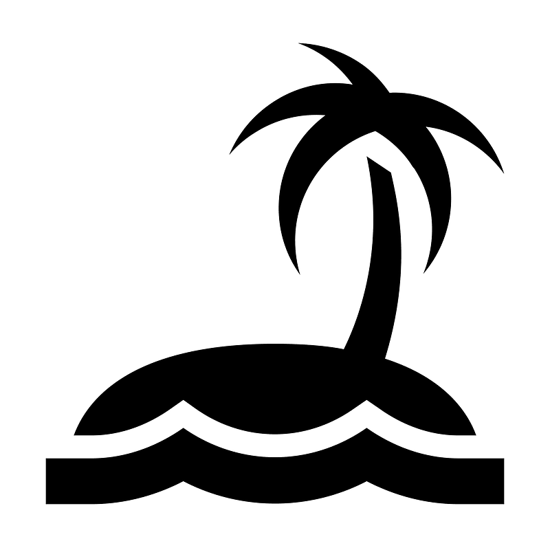 Island icon. Free download transparent .PNG | Creazilla