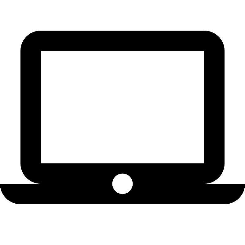 Laptop-mac icon. Free download transparent .PNG | Creazilla