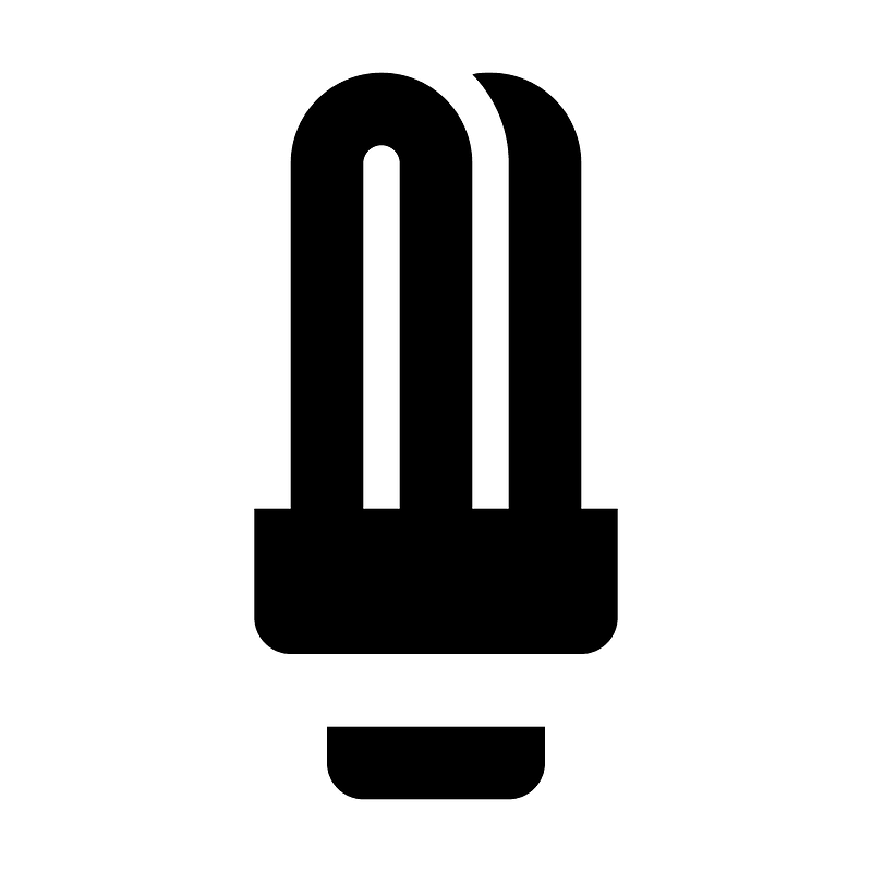 Lightbulb-cfl icon. Free download transparent .PNG | Creazilla