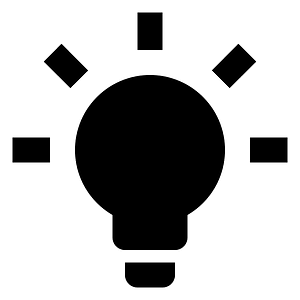 Lightbulb-on icon. Free download transparent .PNG | Creazilla