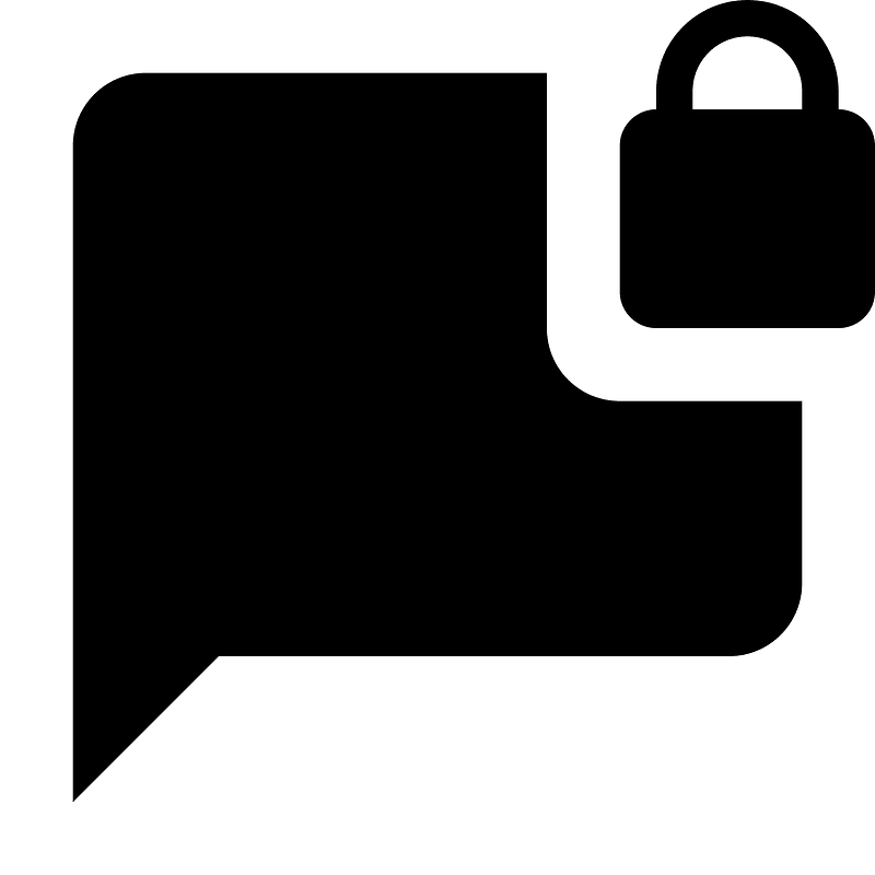 Message-lock icon. Free download transparent .PNG | Creazilla