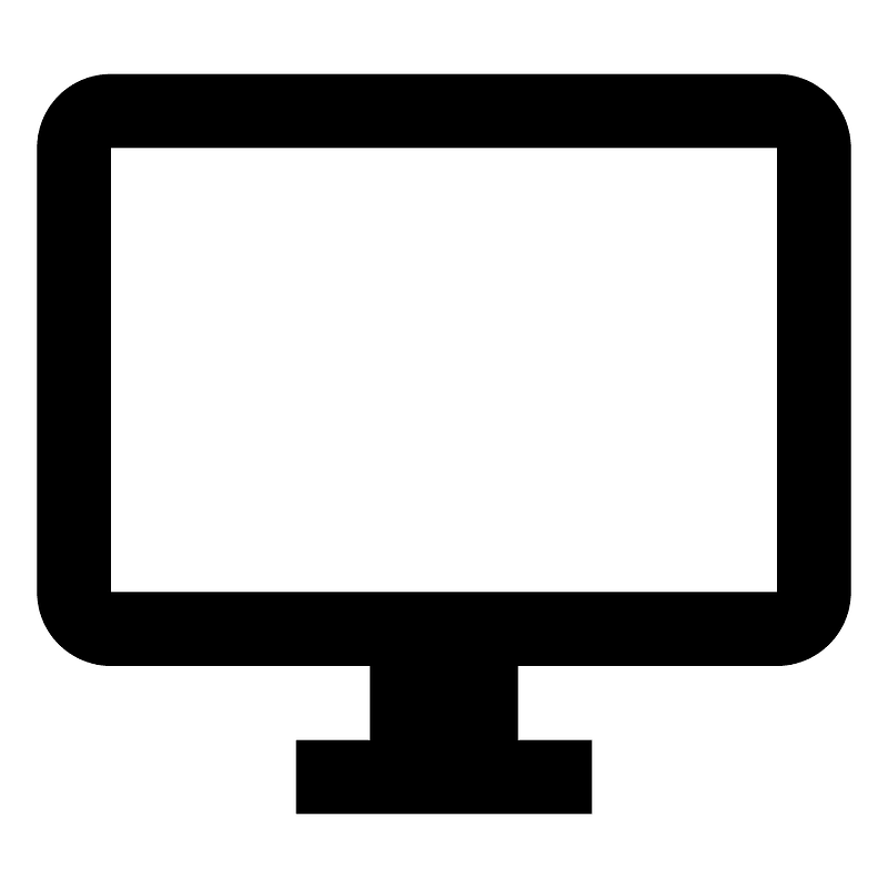 Monitor icon. Free download transparent .PNG | Creazilla