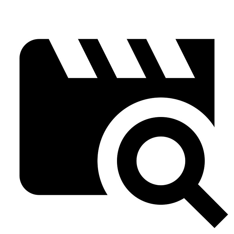 Movie-search icon. Free download transparent .PNG | Creazilla