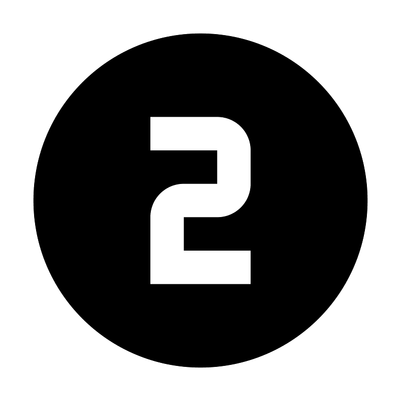 Numeric-2-circle icon. Free download transparent .PNG | Creazilla