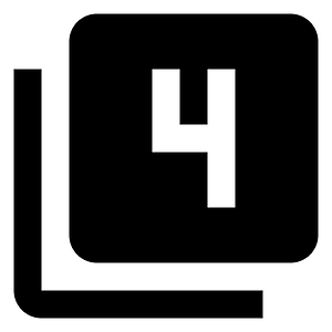 Numeric-4-box-multiple - Free vector icons on creazilla.com