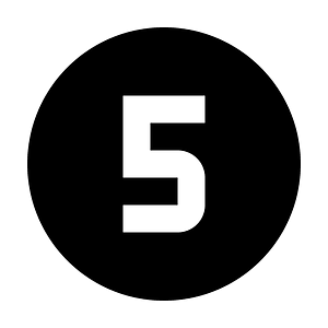 Numeric-5-circle icon. Free download transparent .PNG | Creazilla