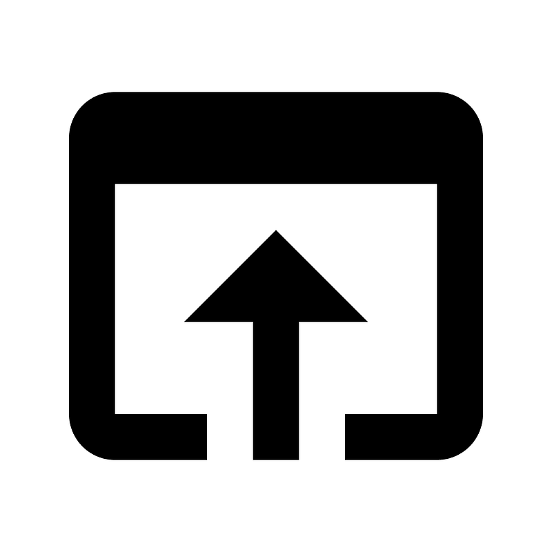 Open-in-app icon. Free download transparent .PNG | Creazilla