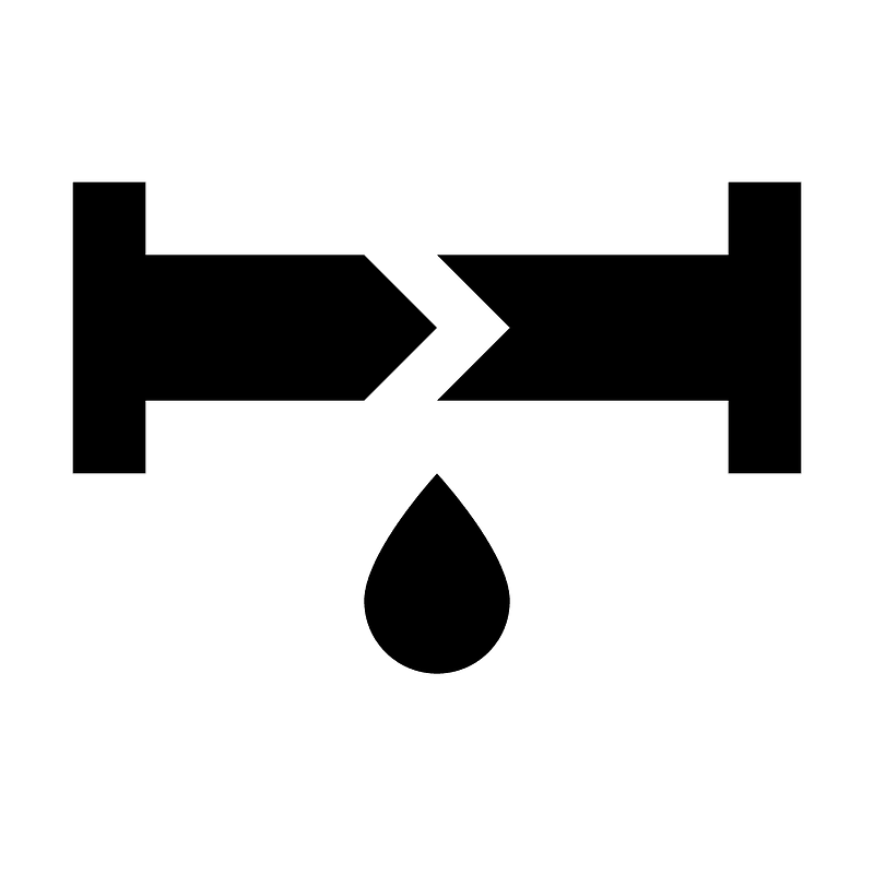 Pipe-leak icon. Free download transparent .PNG | Creazilla