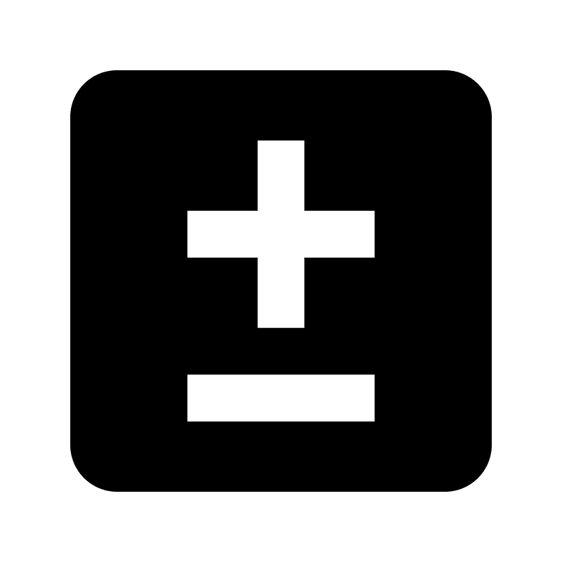 Plus-minus-box icon. Free download transparent .PNG | Creazilla