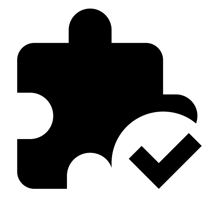 Puzzle-check icon. Free download transparent .PNG | Creazilla