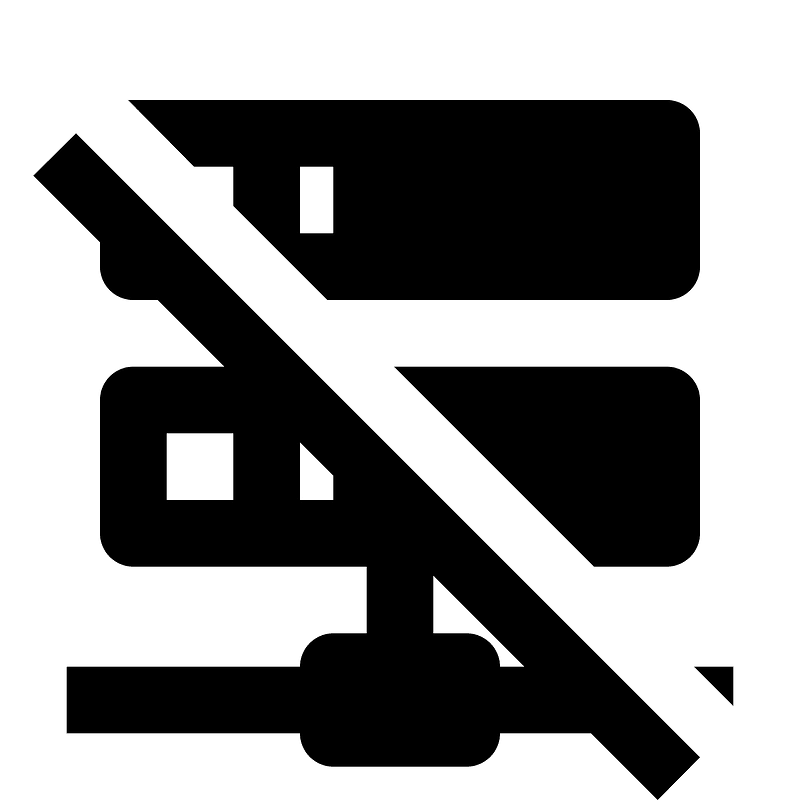 Server-network-off icon. Free download transparent .PNG | Creazilla