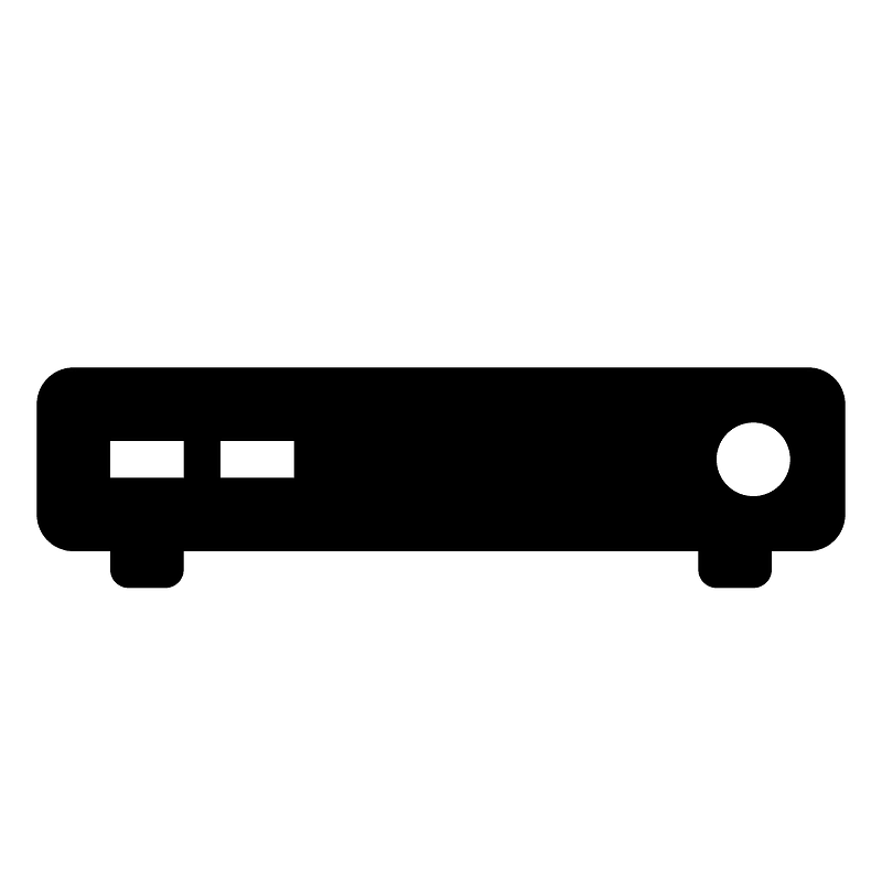 Set-top-box icon. Free download transparent .PNG | Creazilla