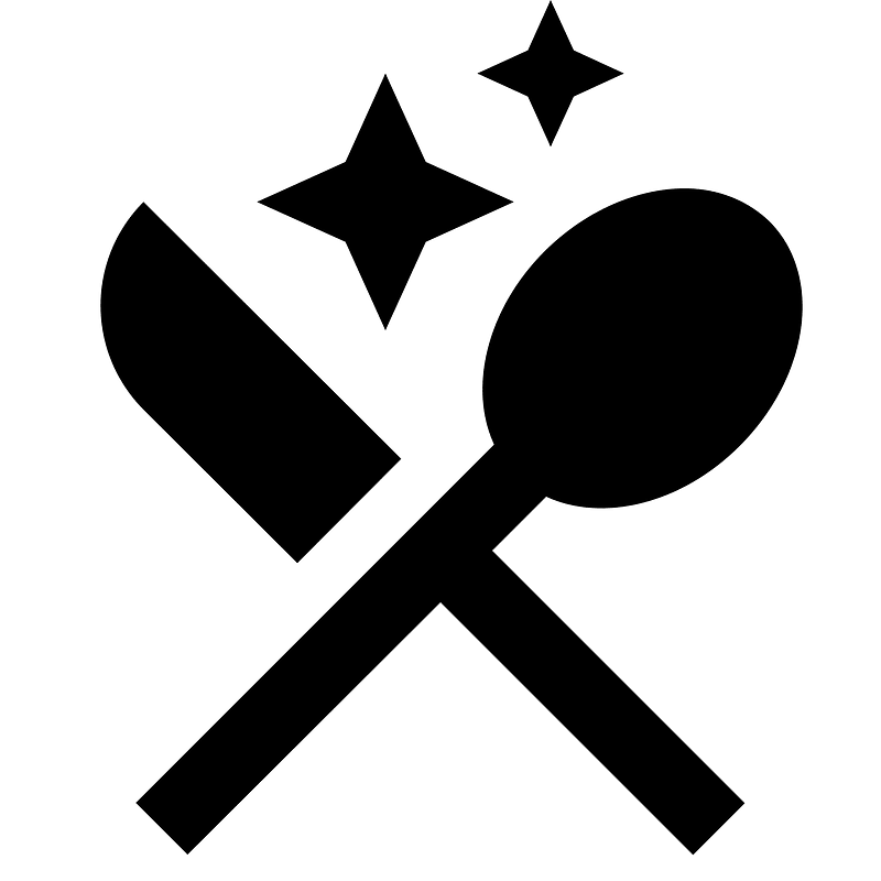 Silverware-clean icon. Free download transparent .PNG | Creazilla